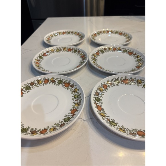 Corningware | Dining | Centura By Corning Spice Of Life Salad Plates 6 ...